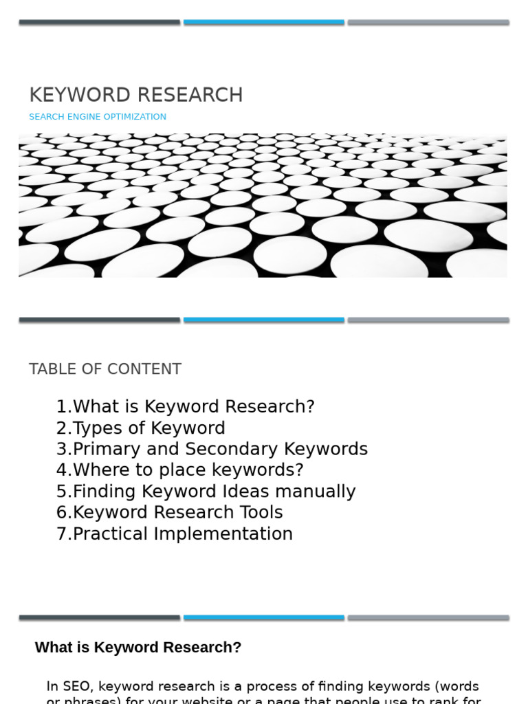 Part 3. Keyword Research | PDF | Search Engine Optimization | Web 2.0