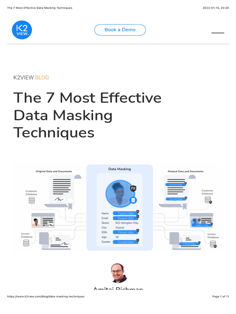 The 7 Most Effective Data Masking Techniques | PDF | Data Management ...