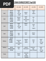 ITI COPA Trade Training Schedule 2024-2025 | PDF