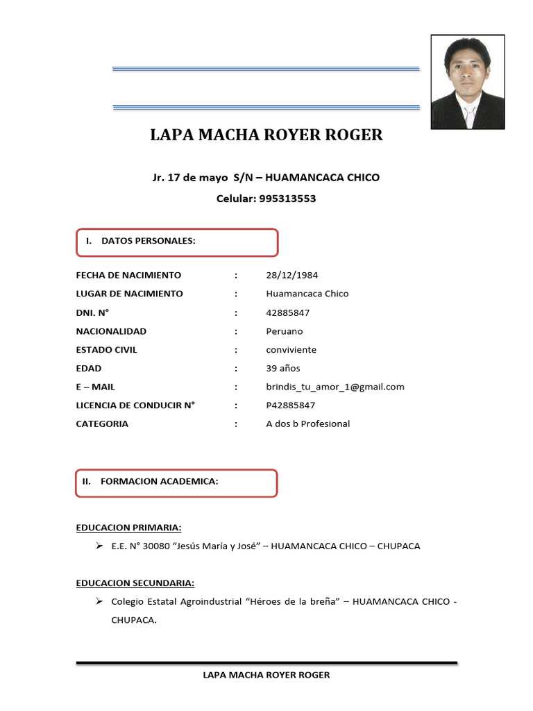 Royer Lapa Macha Actual | PDF