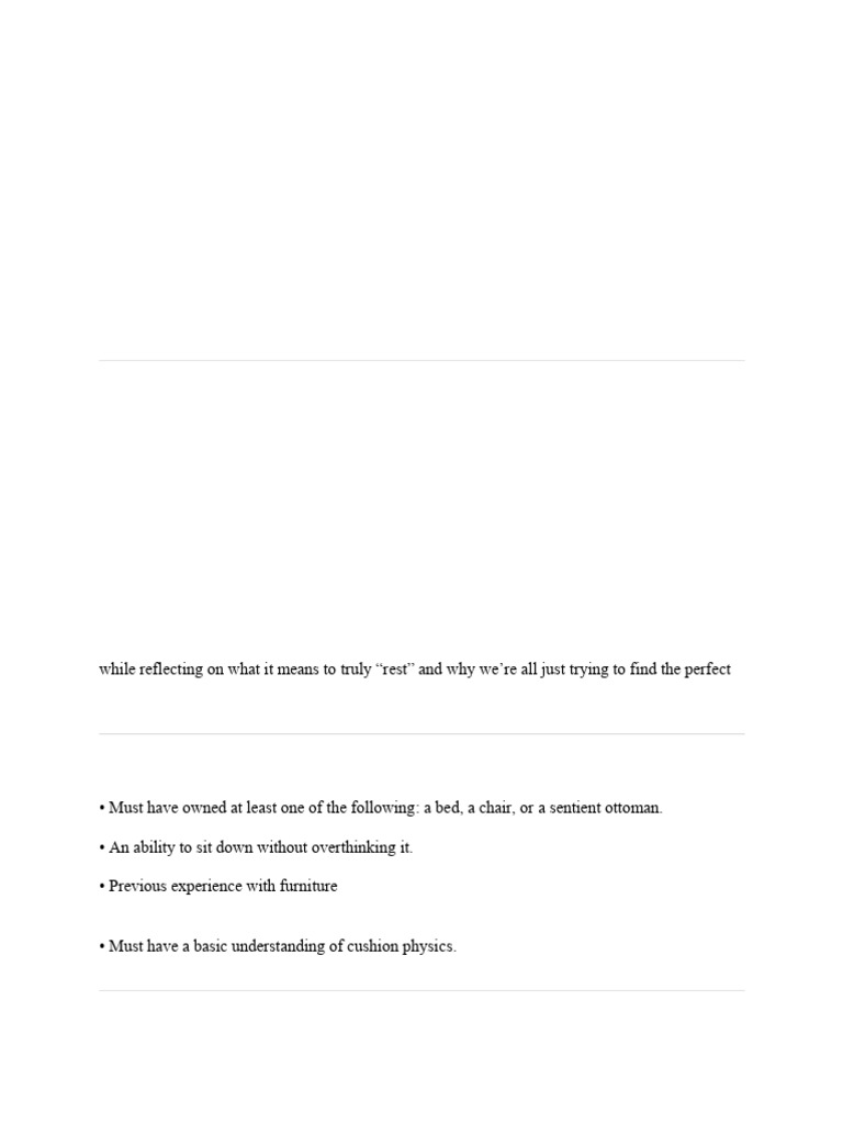 Ergonomics and Its Highlights Course Outline and Syllabus | PDF | Bed ...