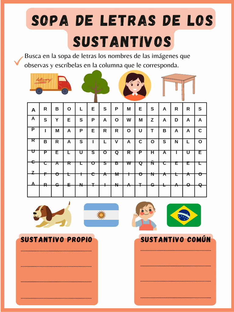 Sustantivos Propios y Comunes-2 | PDF