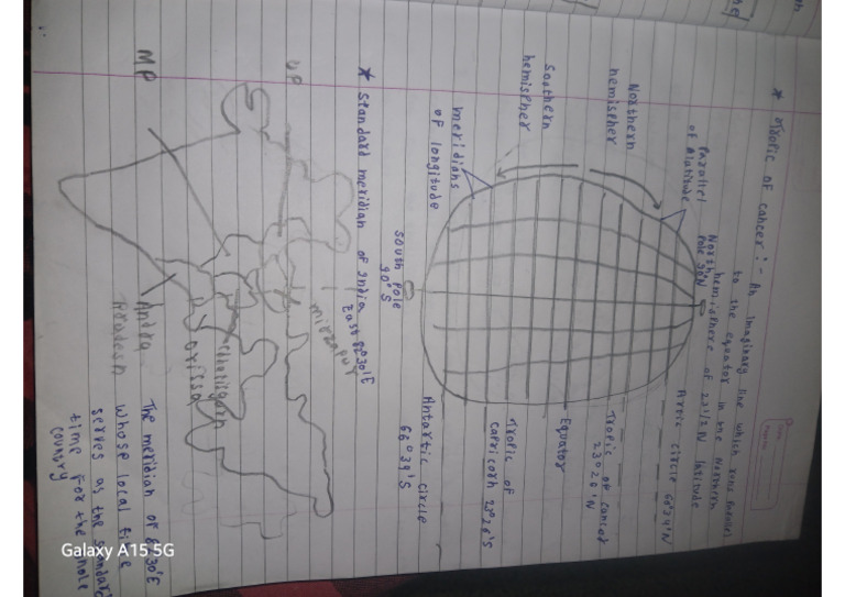 Class 9th Geography Notes Standard Meridian | PDF