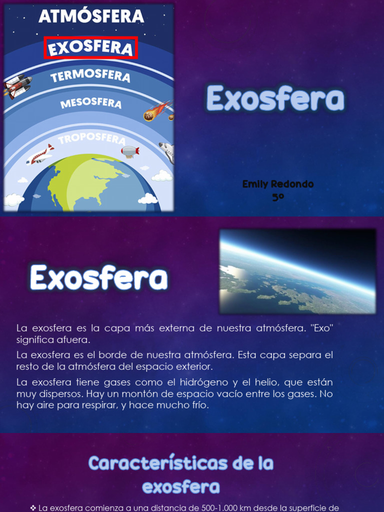 Diapositiva Exosfera | PDF