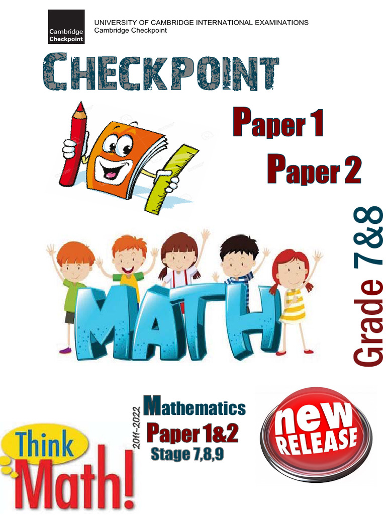 Grade 7.8 Math Checkpoint Progression Test P1,2 (2011-2022) | PDF ...