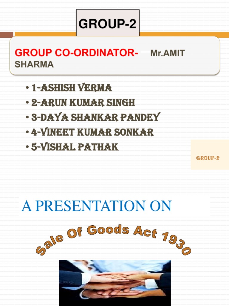 Sales of Good Act 1930 | PDF | Breach Of Contract | Sales