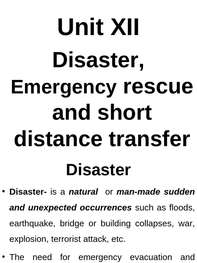 Emergency Rescue and Victim Transfer Guide | PDF | Emergency