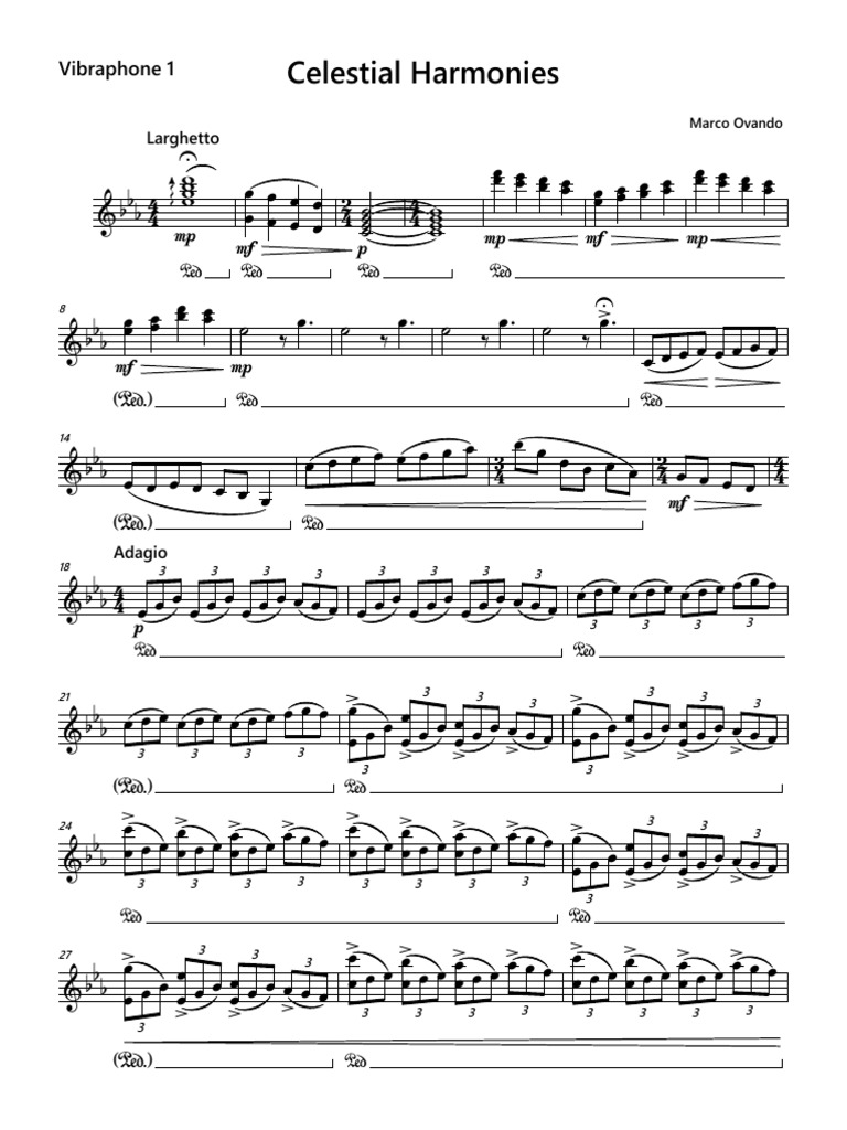 Celestial Harmonies Final-Vibraphone - 1 | PDF | Musical Forms ...