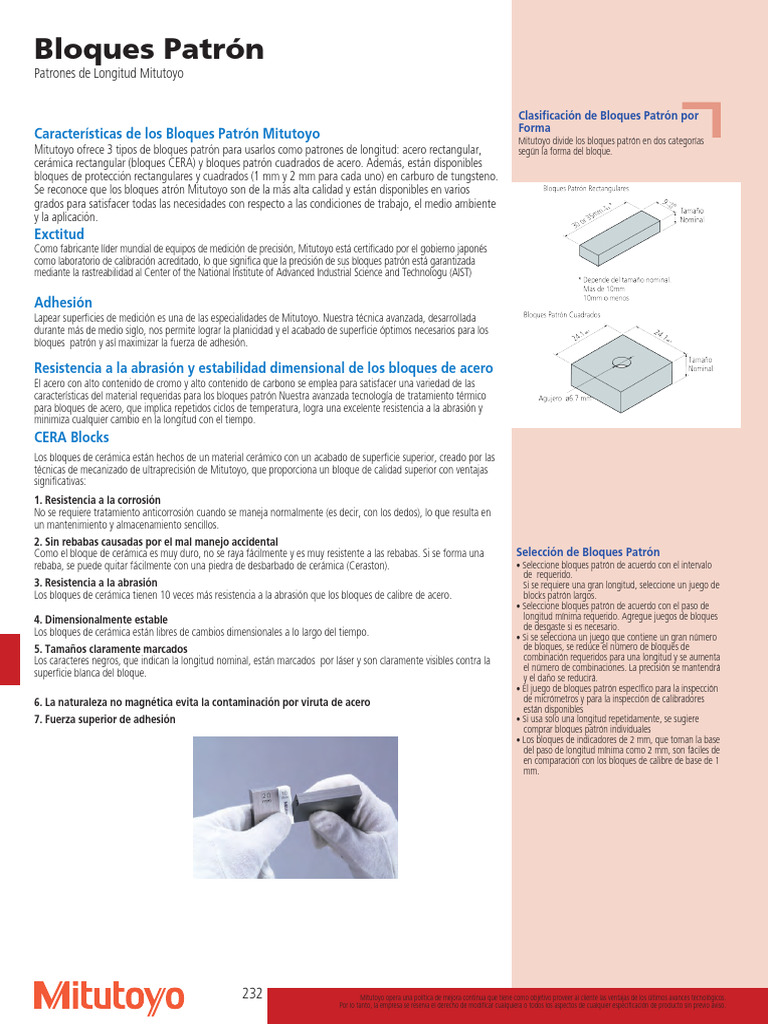 Bloques Patrón | PDF | Acero | Calibración