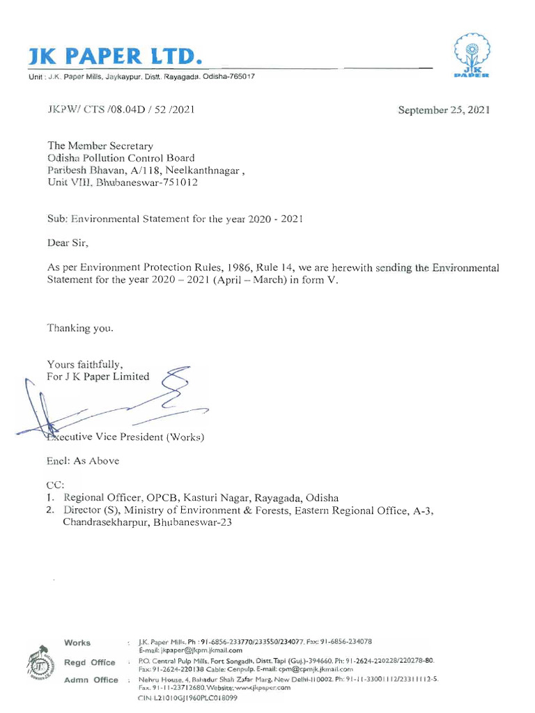 Environment Statement 2020 2021 | PDF