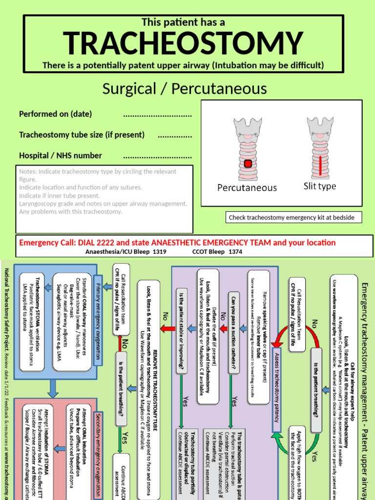Final Draft Tracheostomy Bed Signs 1 | PDF