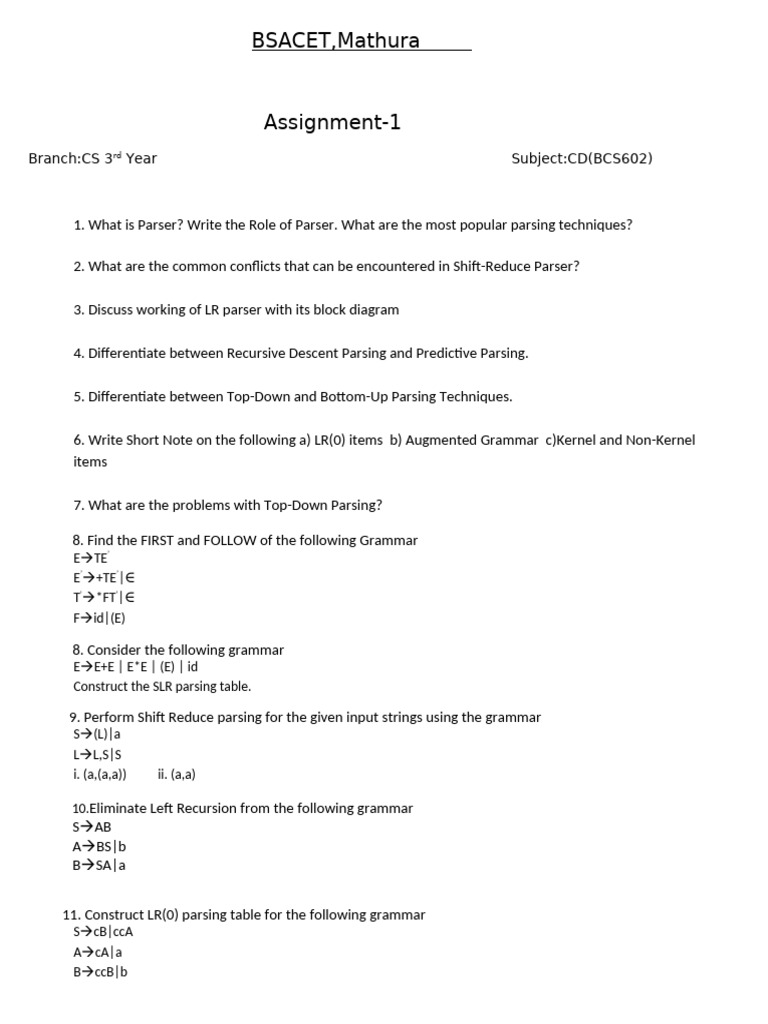 CD Assignment 1 | PDF