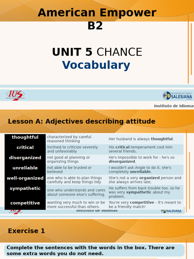 B2 - U5 - Vocabulary Summary - PPT | PDF | Environmental Science | Ecology