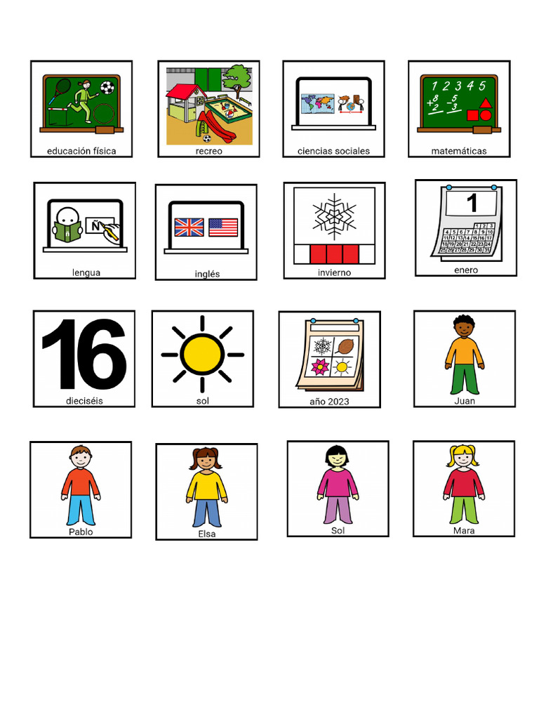 Pictos Manualidad | PDF