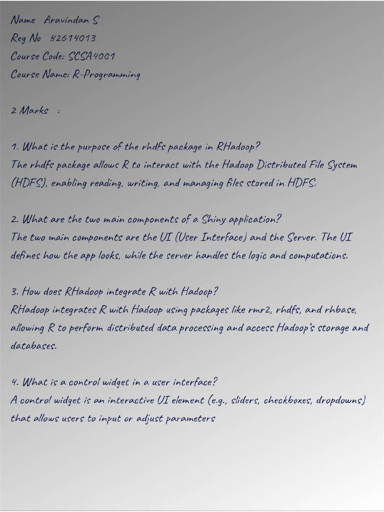 r programming assignment | PDF