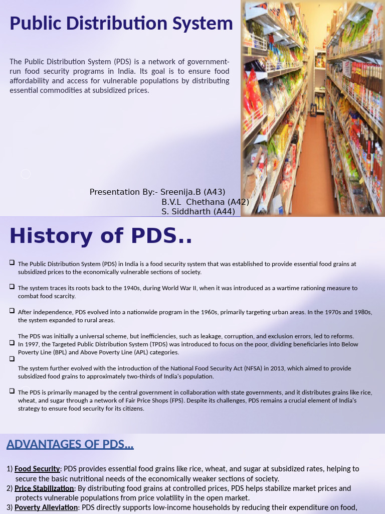 Public Distribution System. | PDF | Standard Of Living | Economies