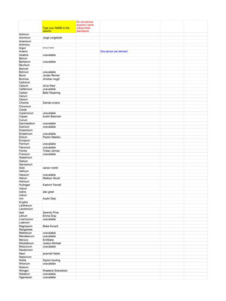 Edited - Adopt-An-Element | PDF