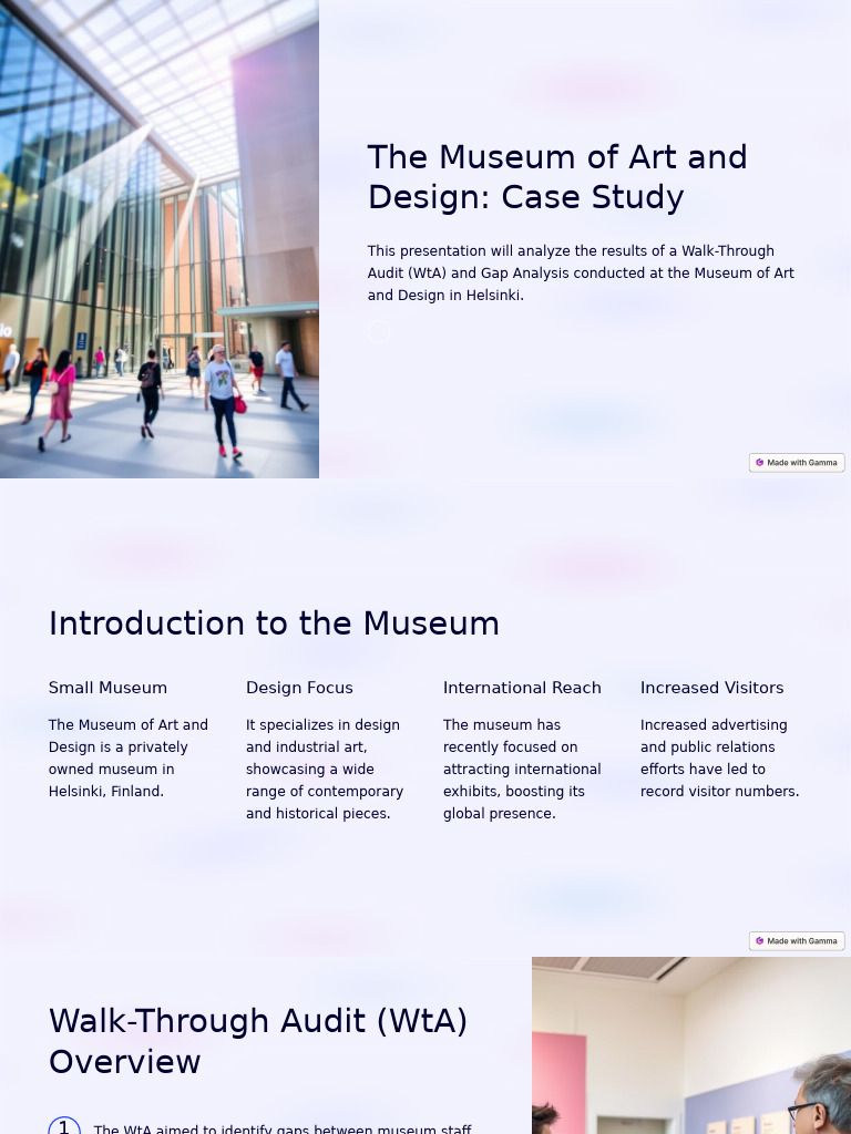 Museum of Art and Design Audit Insights | PDF | Communication | Business