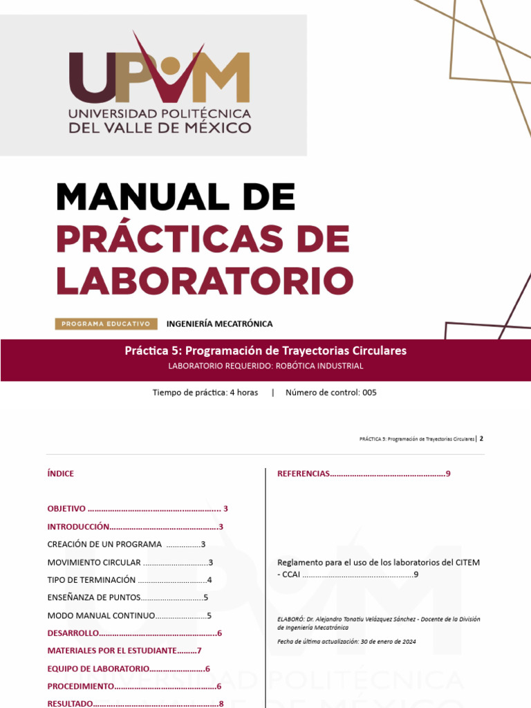 Reporte Practica 5 | PDF | Robot | Robótica