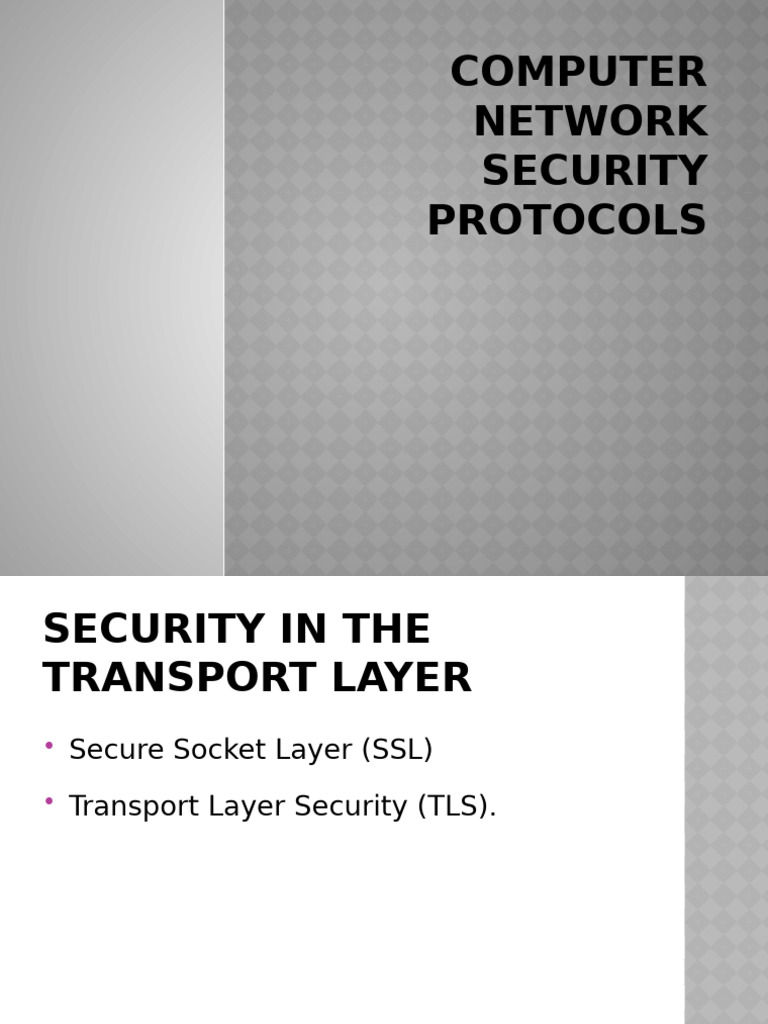 UNIT V -TRASPORT LAYER SECURTIY PROTOCOLS | PDF | Transport Layer Security | Encryption