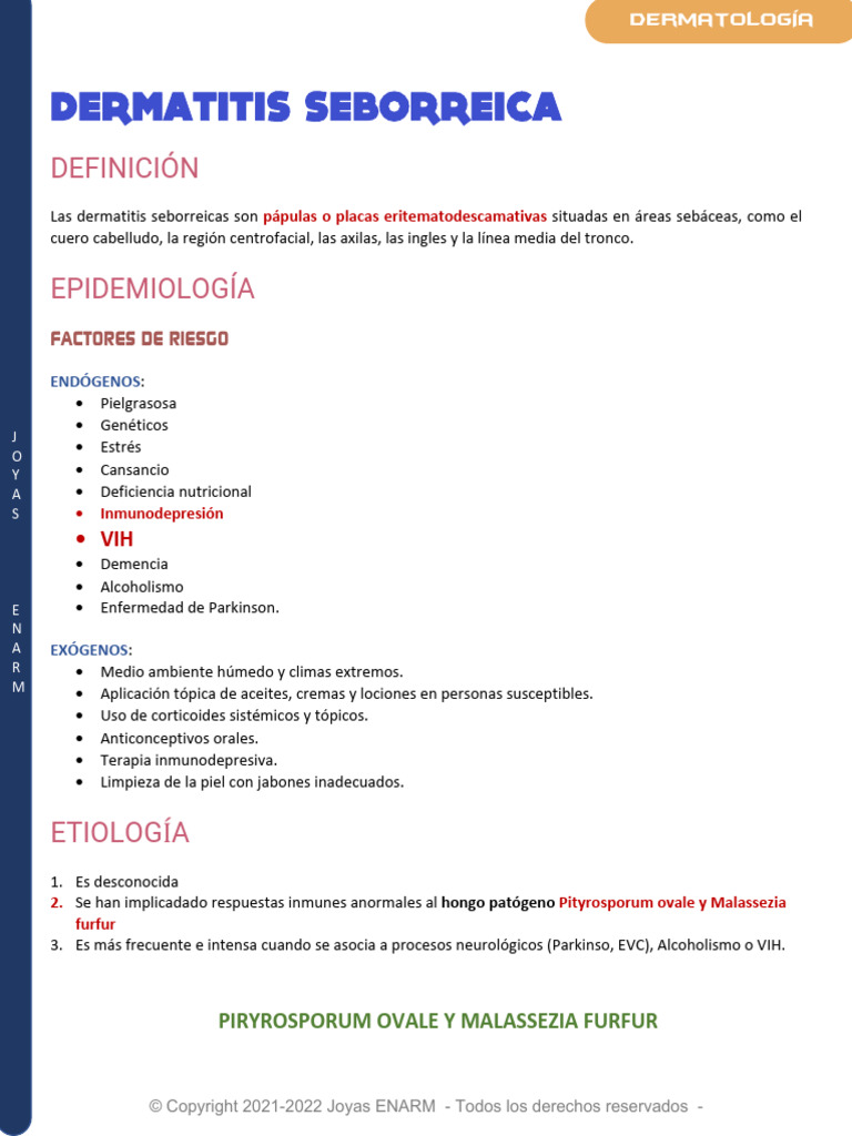 Dermatitis Seborreica: Causas y Tratamiento | PDF | Dermatología ...
