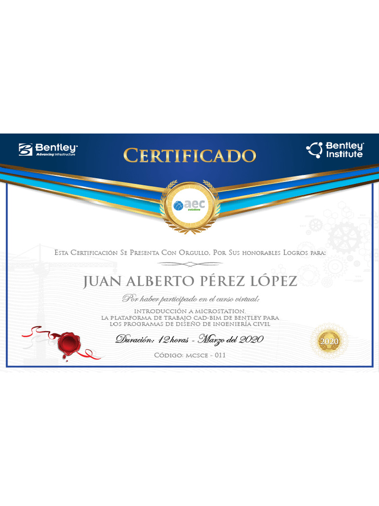 Certificado AEC | PDF