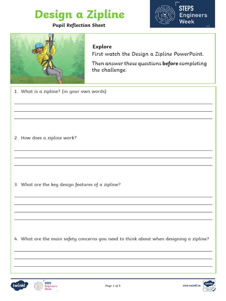 Design and Make A Zip Line | PDF