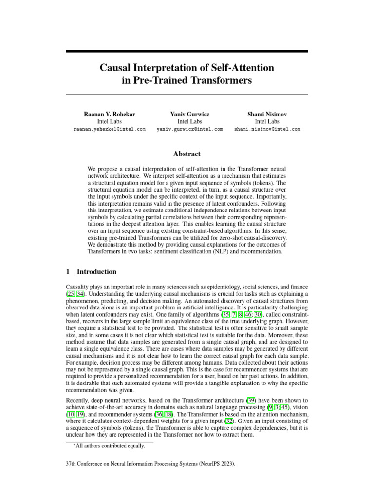 Causal Interpretation of | PDF | Causality | Matrix (Mathematics)