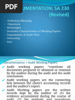 26) Audit Documentation (Working Papers) | PDF | Audit | Business