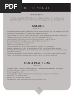 Coastlands Umhlanga Hotel - Buffet Menus | PDF | Hors D'oeuvre | Salad