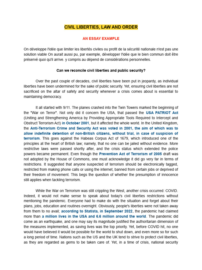 Civil Liberties, Law and Order | PDF | Civil Liberties | Prism