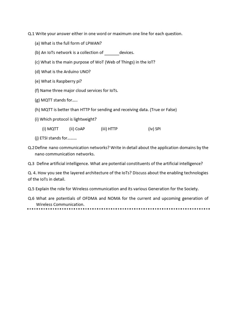 Practise Questions Embedded Systems | PDF