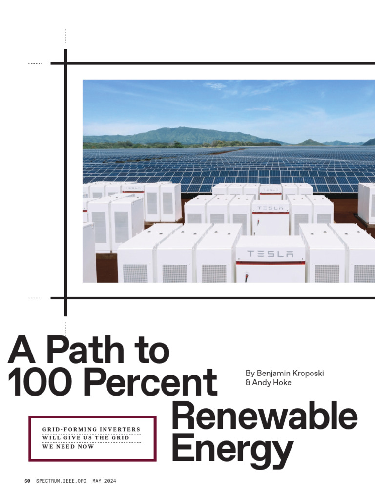 A Path To 100 Percent Renewable Energy Grid-Forming Inverters Will Give ...