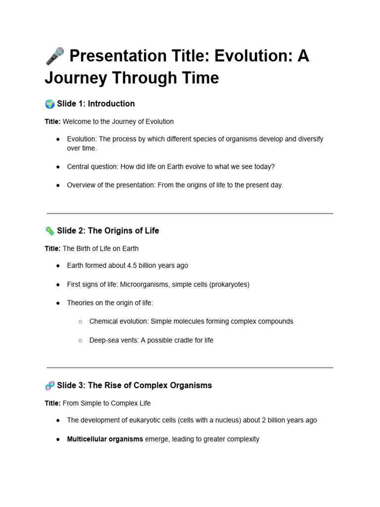 Evolution: A Journey Through Time | PDF | Homo | Life