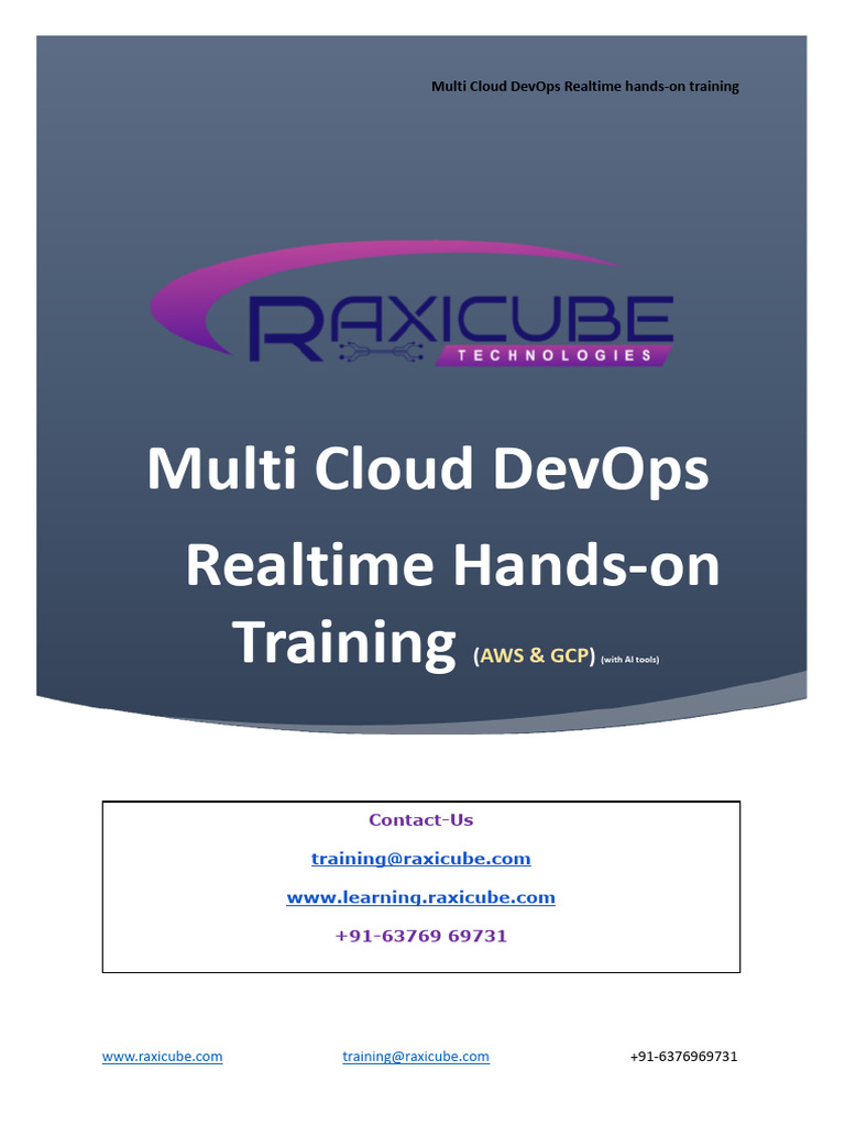 Multi Cloud DevOps Hands-on Training | PDF | Cloud Computing | Version ...