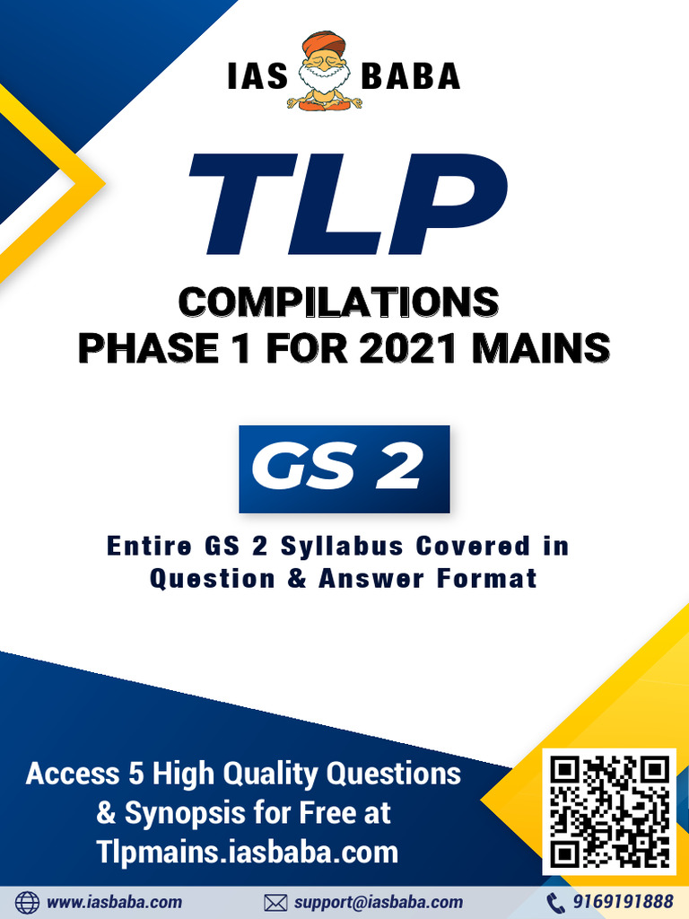 TLP 2021 PHASE 1 GS2 With Coverpage | PDF | Socialism | Justice