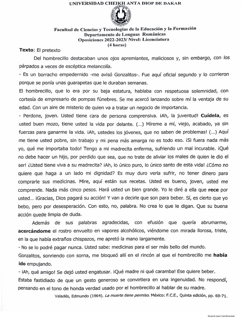 Fastef 2023 - Esp (Licence) | PDF