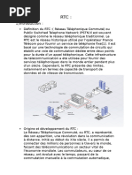 Presentation Du RTC RNIS | PDF | Réseau téléphonique commuté | Vidéotéléphonie