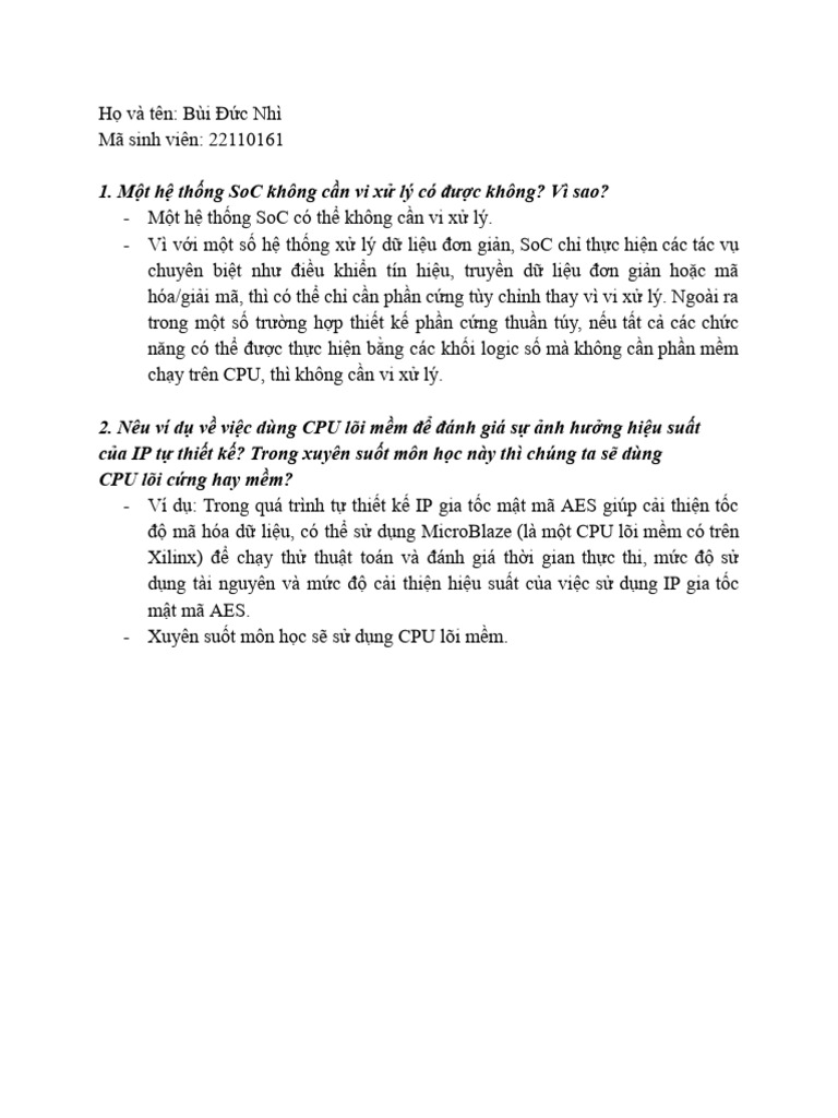 Bùi Đ C Nhì Week 2 Exercises | PDF