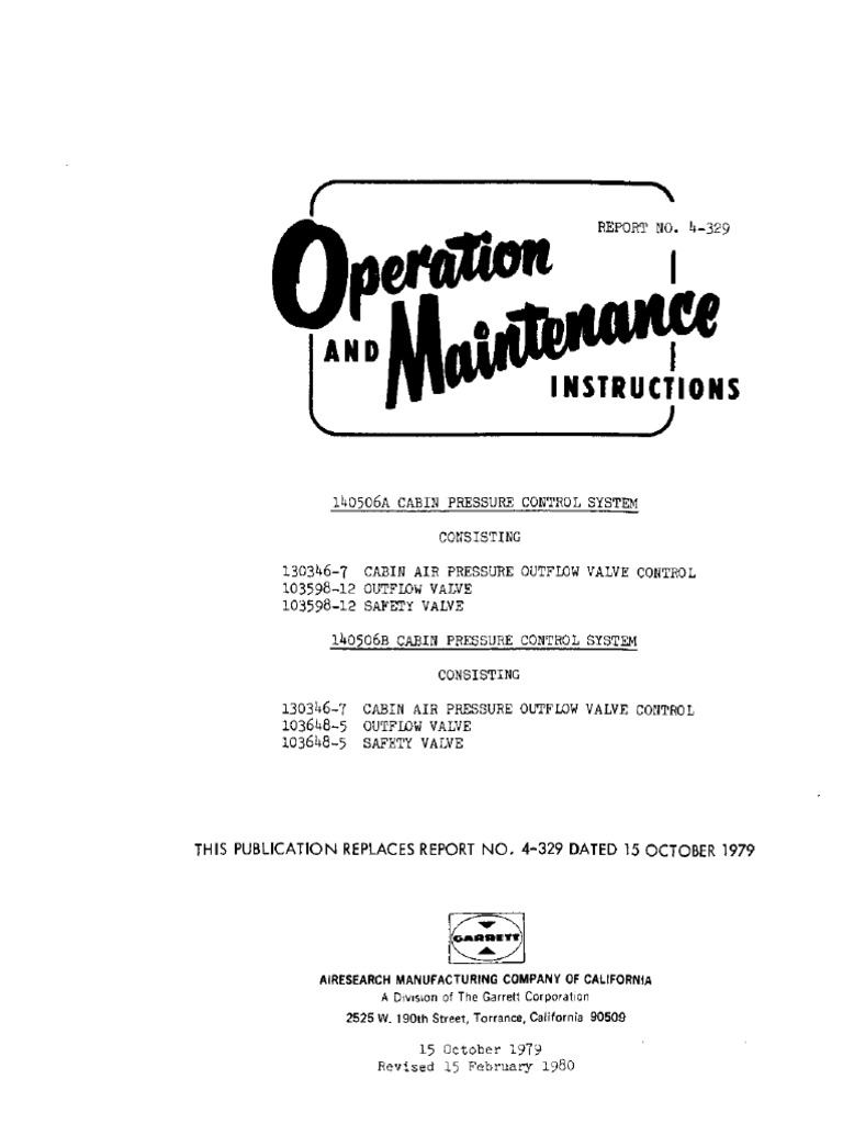 21-014 King Air Pressurization CMM | PDF