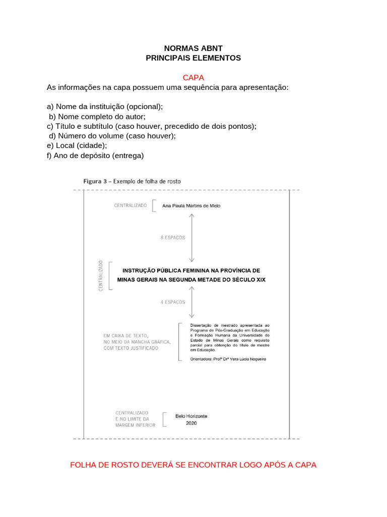 NORMAS ABNT - Resumo | PDF