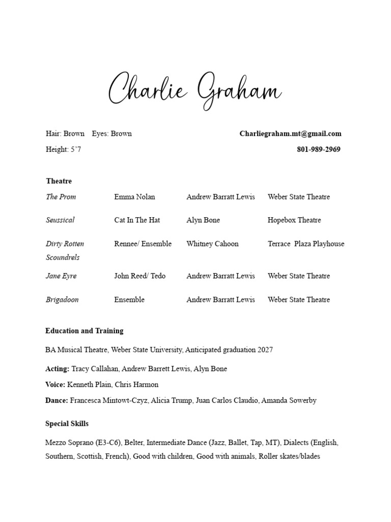1415 Charlie-Resume | PDF