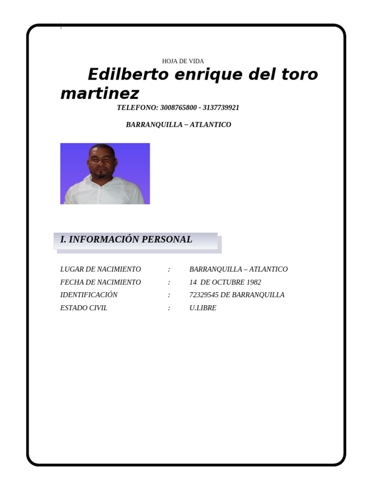 Edilberto Del Toro | PDF