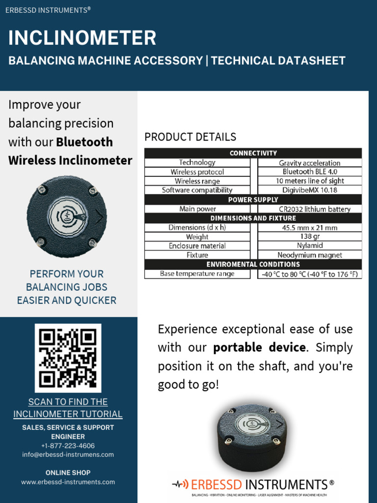 Inclinometer Datasheet | PDF