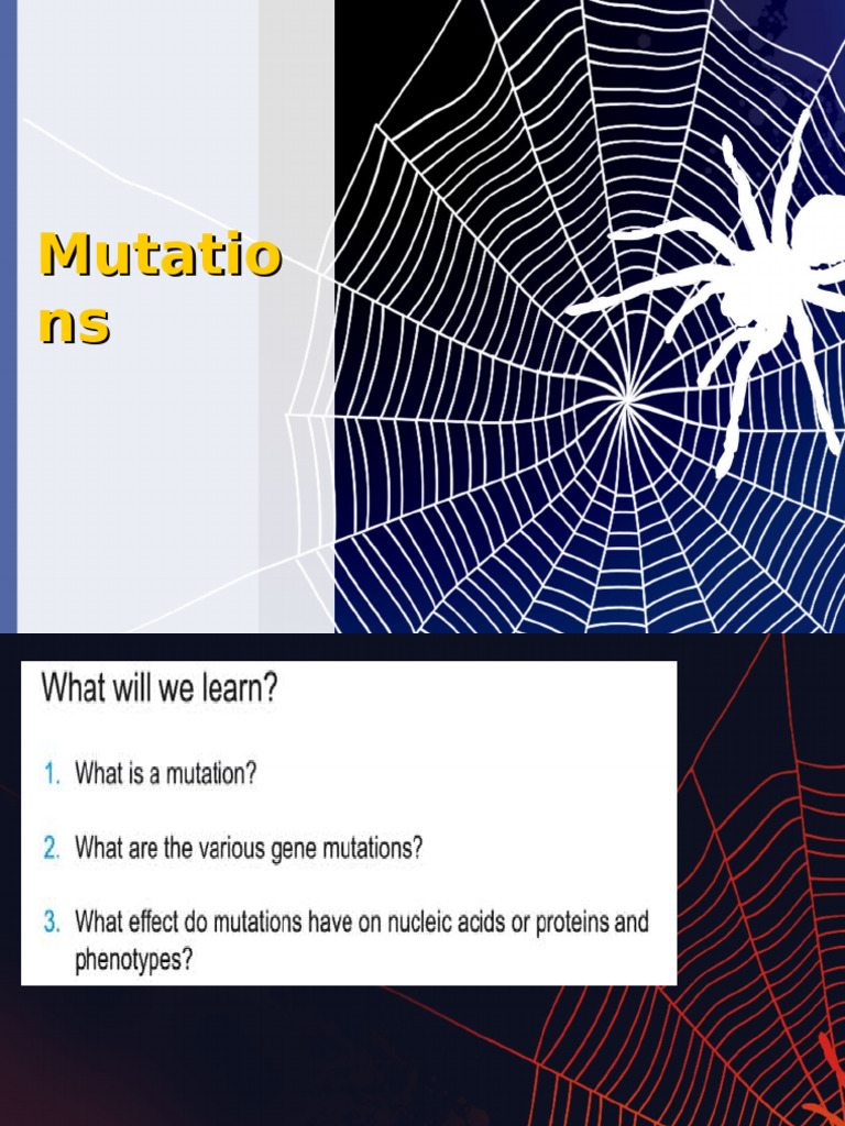 Types Of Mutations Pdf