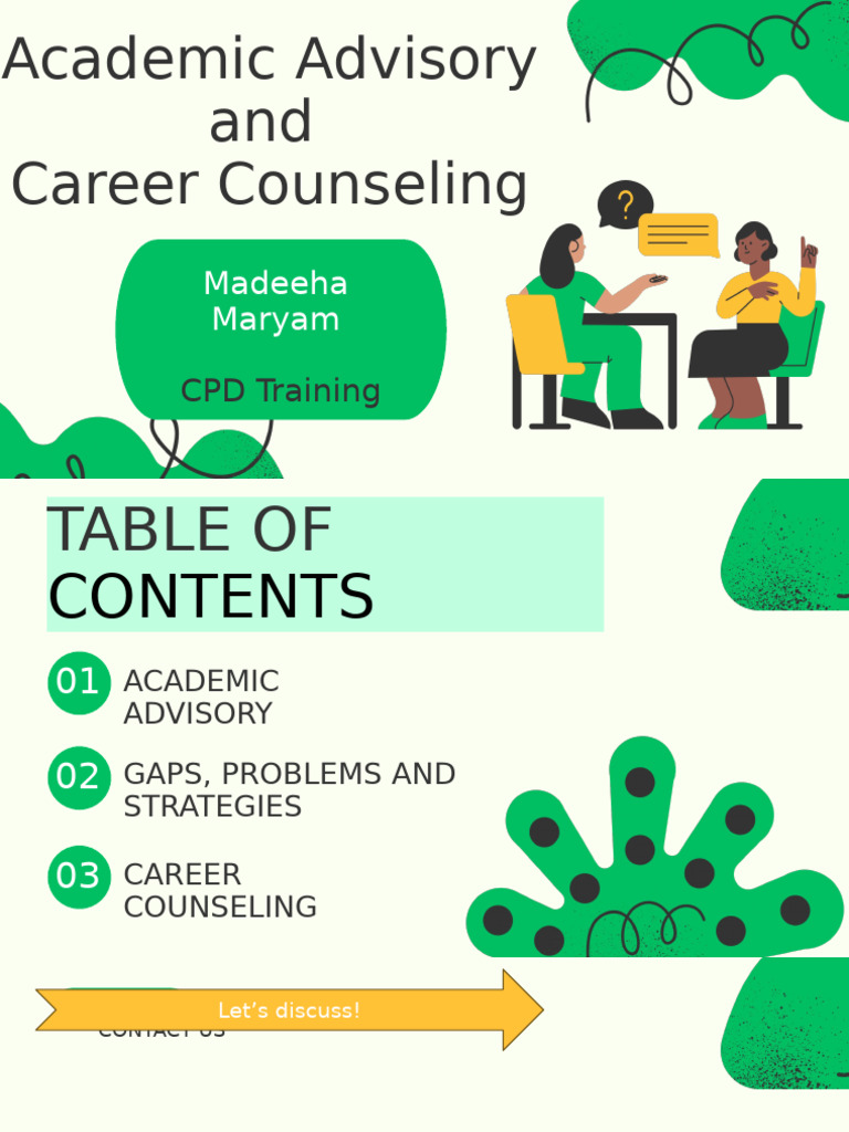 Academic Advisory and Career Counseling CPD Noman Naseer | PDF | Policy ...