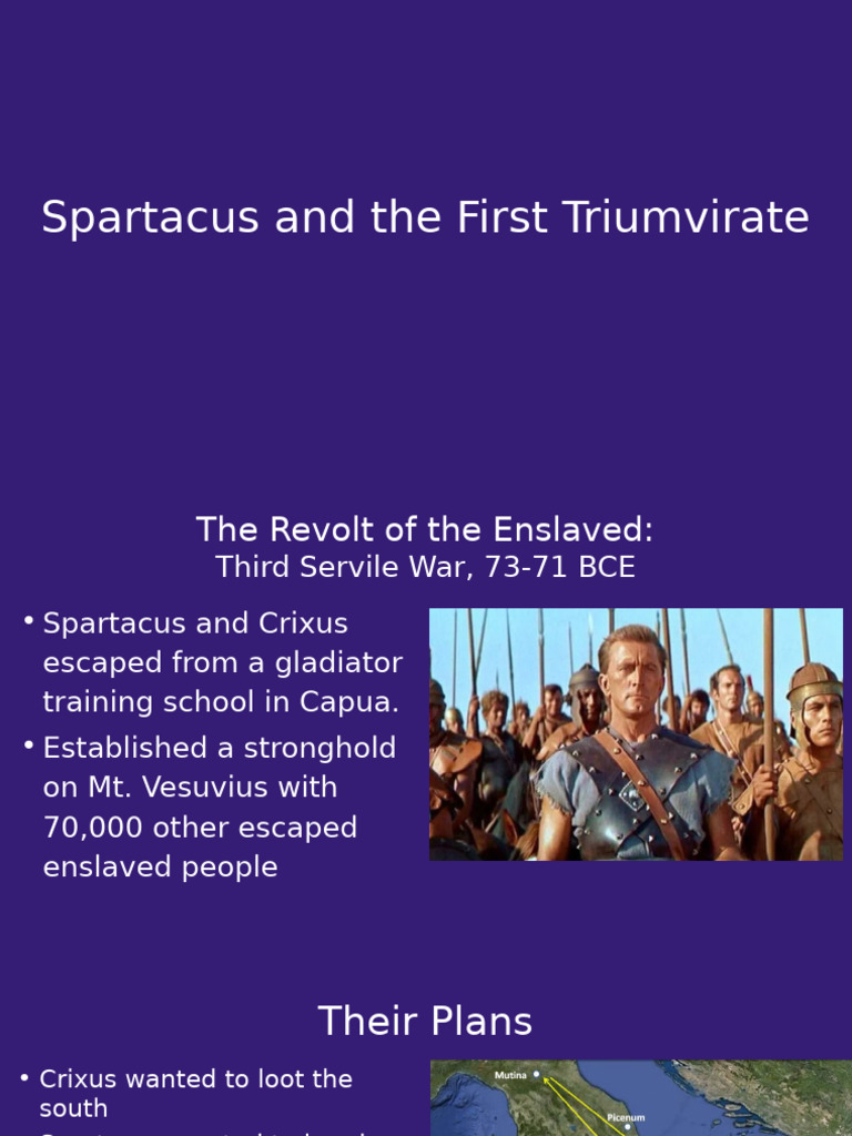 History: Spartacus, The First Triumvirate, Caesar | PDF | Julius Caesar ...