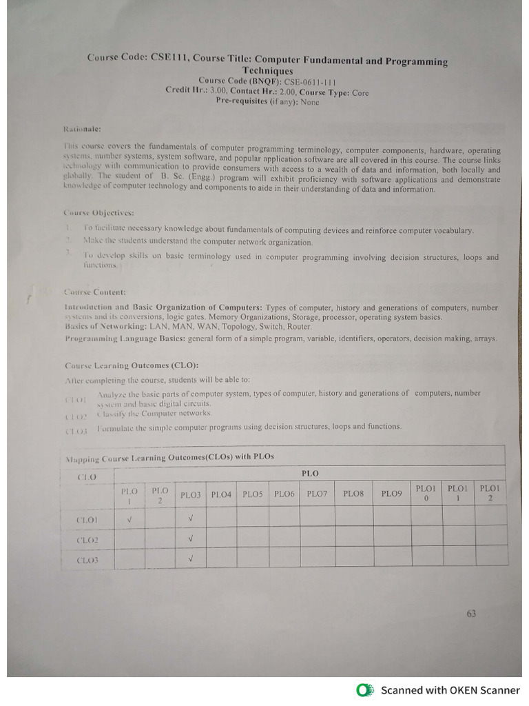 Computer Fundamental and Programming Techniques | PDF