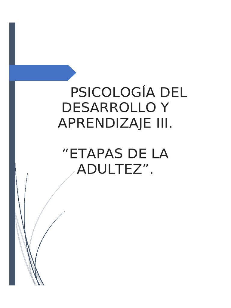 Etapas Adultez. Ramirez y Parra | PDF | Adultos | Sicología