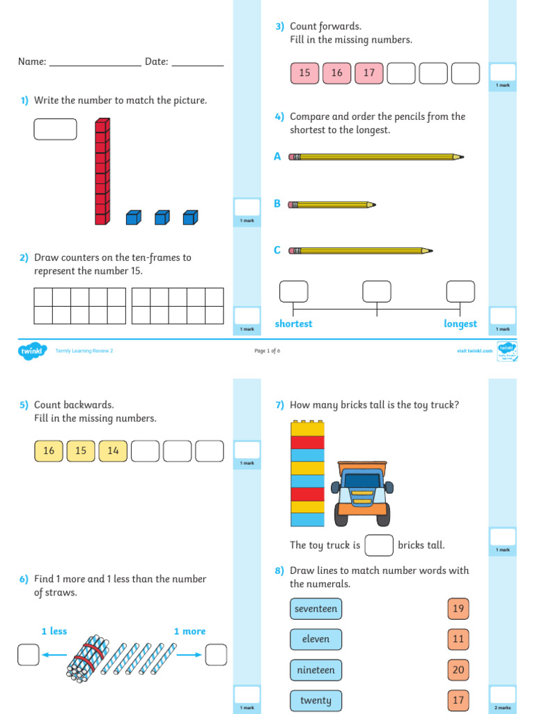 Termly Learning Review: Math Skills Assessment | PDF